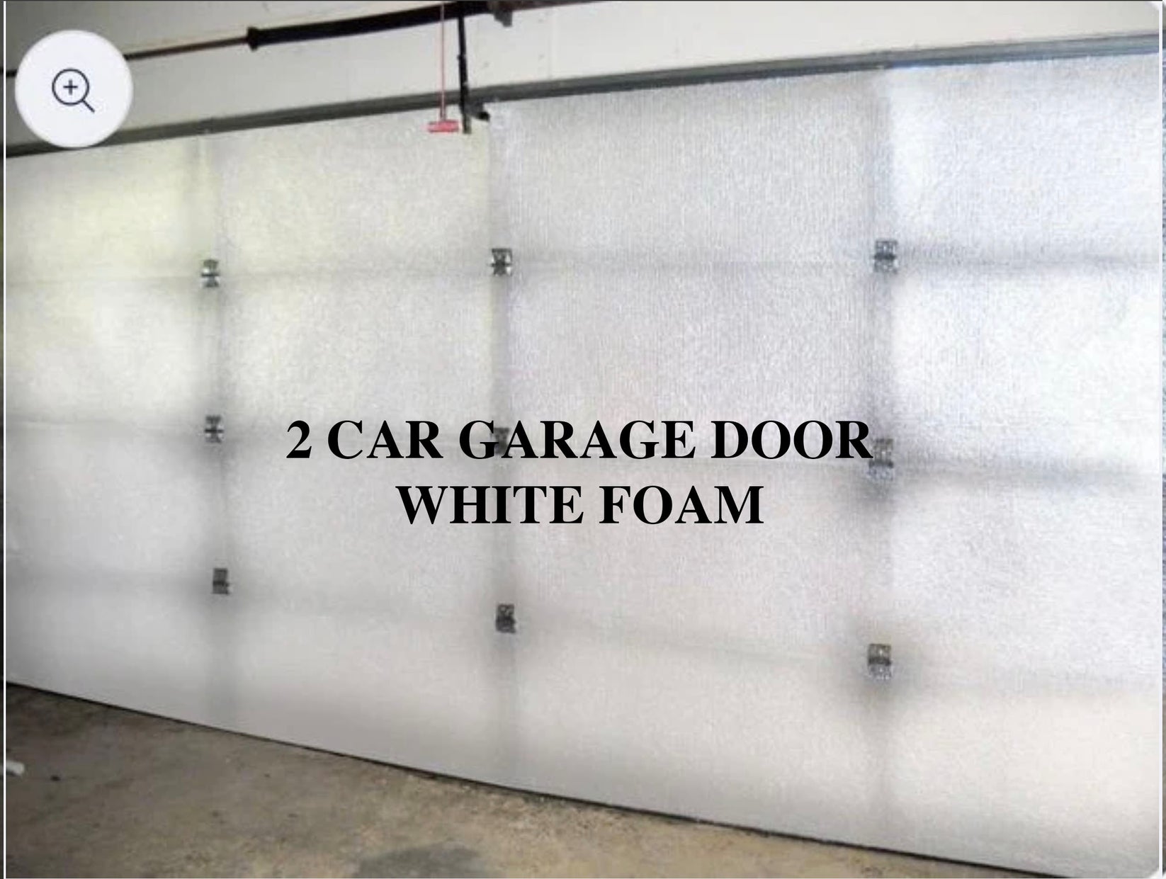 2-Car Garage Door Insulation Kit – Reflective White Foam Insulation: A ...